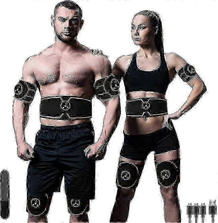 Muscle Stimulator Ems Abs Trainer Electric Muscle Toner Home Gym Belt ...