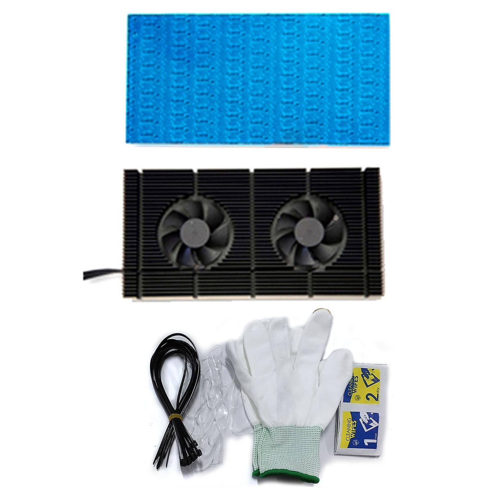 for RTX 3080 3090 GPU Cooler Graphic Card Backplate Heatsink + Dual PWM ...