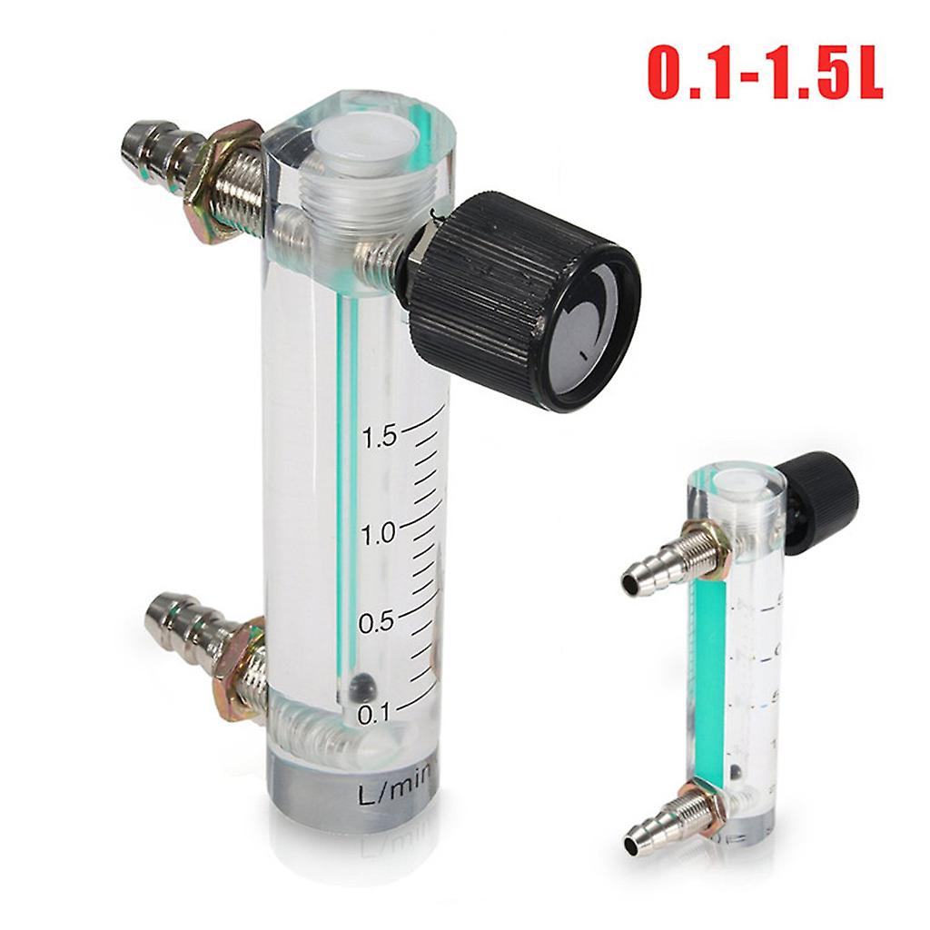 LZB-6M Oxygen Air Flow Meter 0-1.5LPM Gas Flowmeter with Metal ...