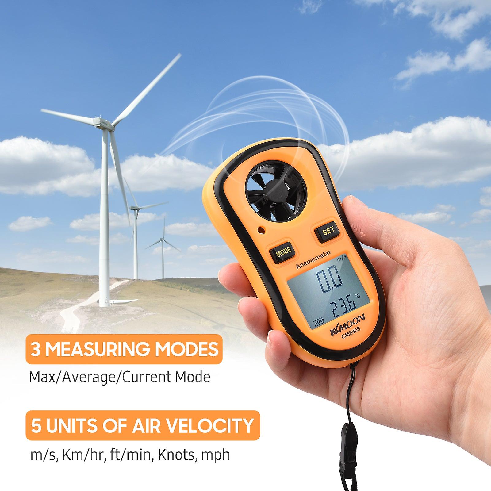 Digital Anemometer Handheld Wind Speed Meter Gauge Air Velocity Digital Anemometer Handheld Wind Speed Meter Gauge Air Velocity