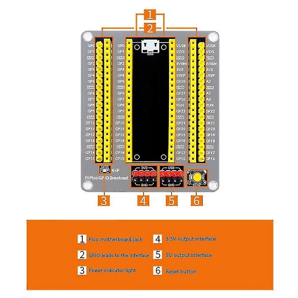 For Gpio Breakout Extender Diy Expans Board No To S External Sensor ...