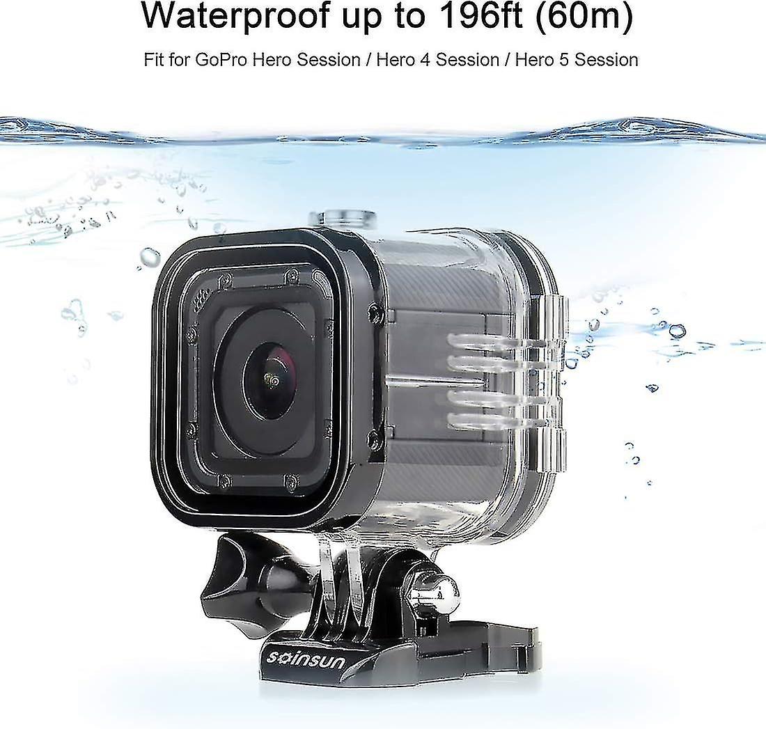 60m Waterproof Dive Housing Case With Bracket Accessories For Gopro ...