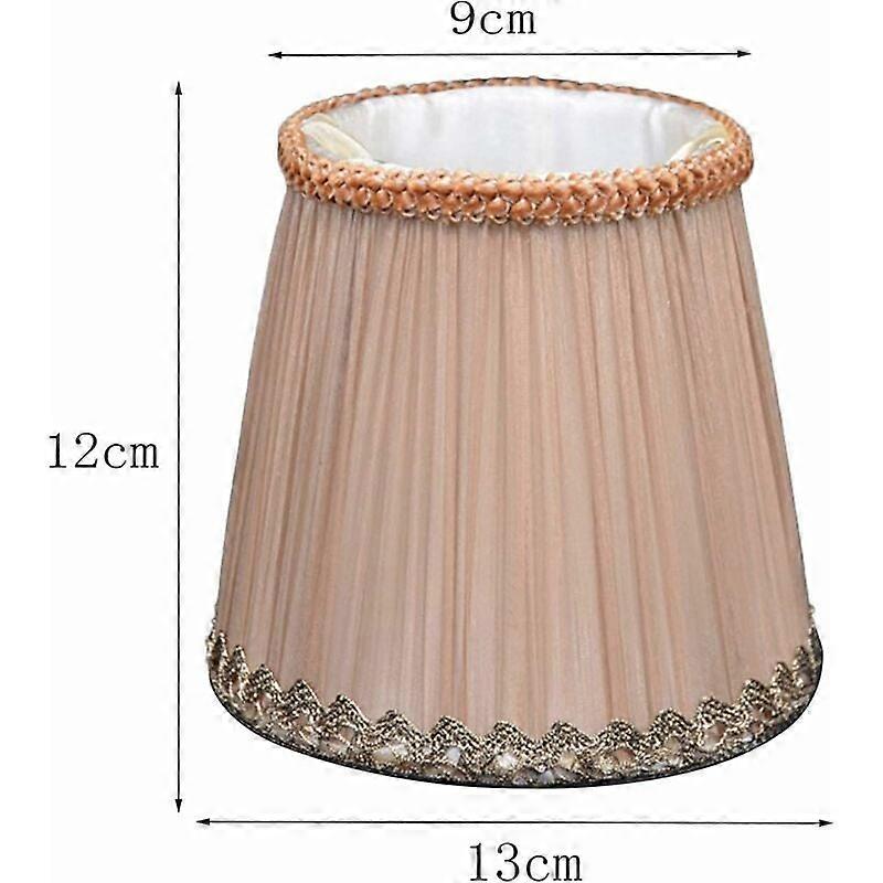 Fabric Lampshade,European Style Candle Crystal Chandelier Wall Lamp ...