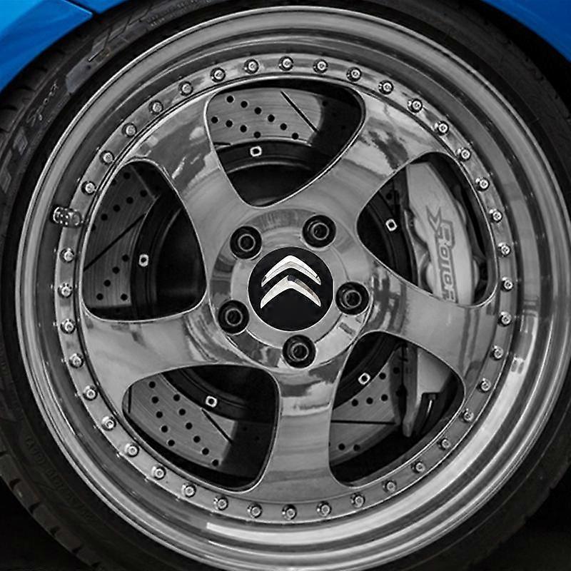 4pcs 60mm Car Wheel Hub Stickers Rim Center Cap Emblem Badge Decal For ...