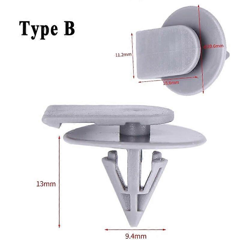 50pcs Exterior Fender Wheel Arch Trim Clips Fasteners Rivets For Mini ...