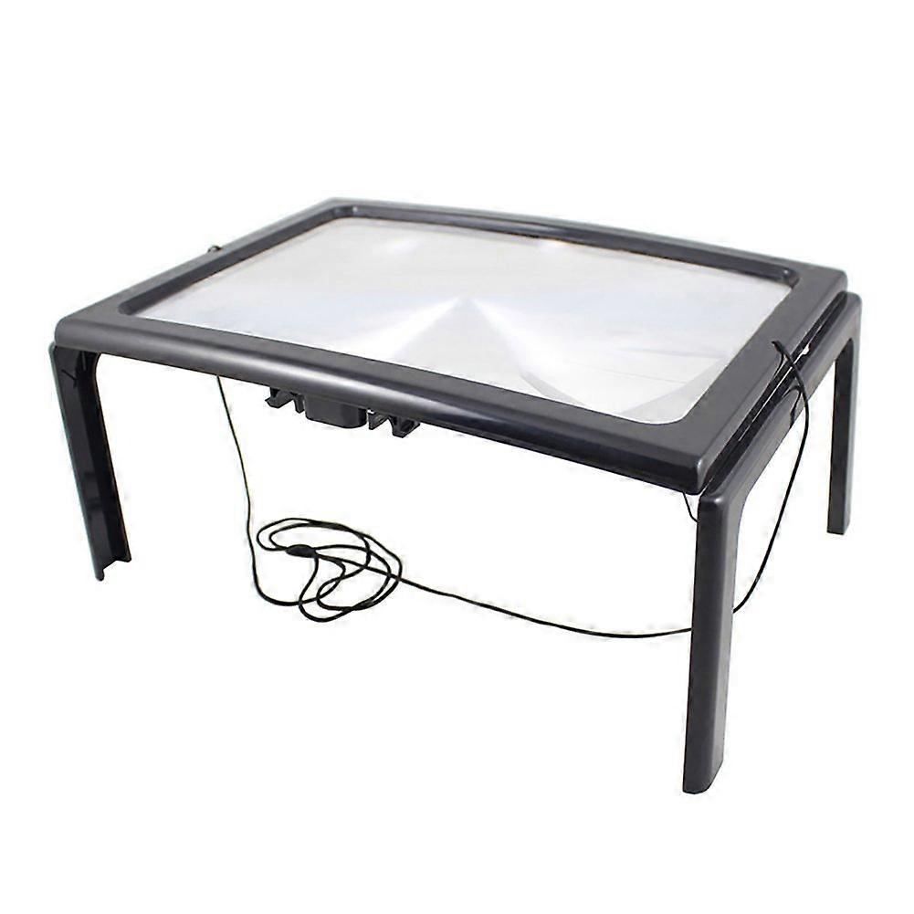 2024 New A4 Desktop Magnifier Hands Free Rectangle Full Page Magnifier ...