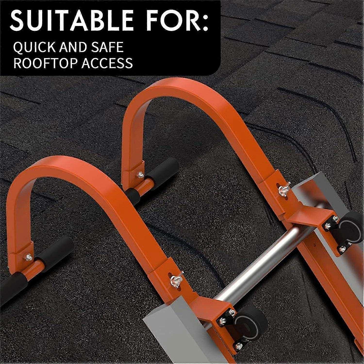 Roof Ladder Stabilizer, Roof Ridge Ladder Hook With Wheel, 2 Pcs Wall ...
