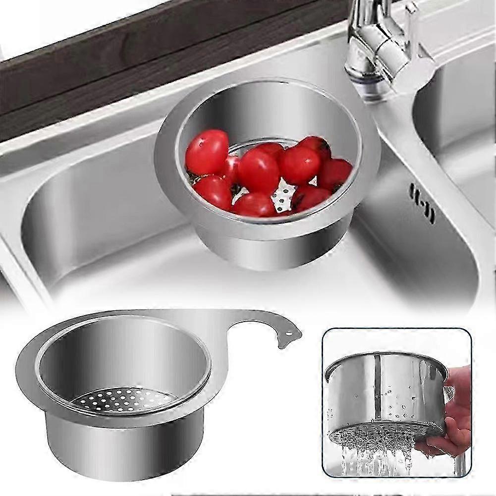 Stainless Steel Swan-Sink Strainer Basket Hanging Filtering Draining ...