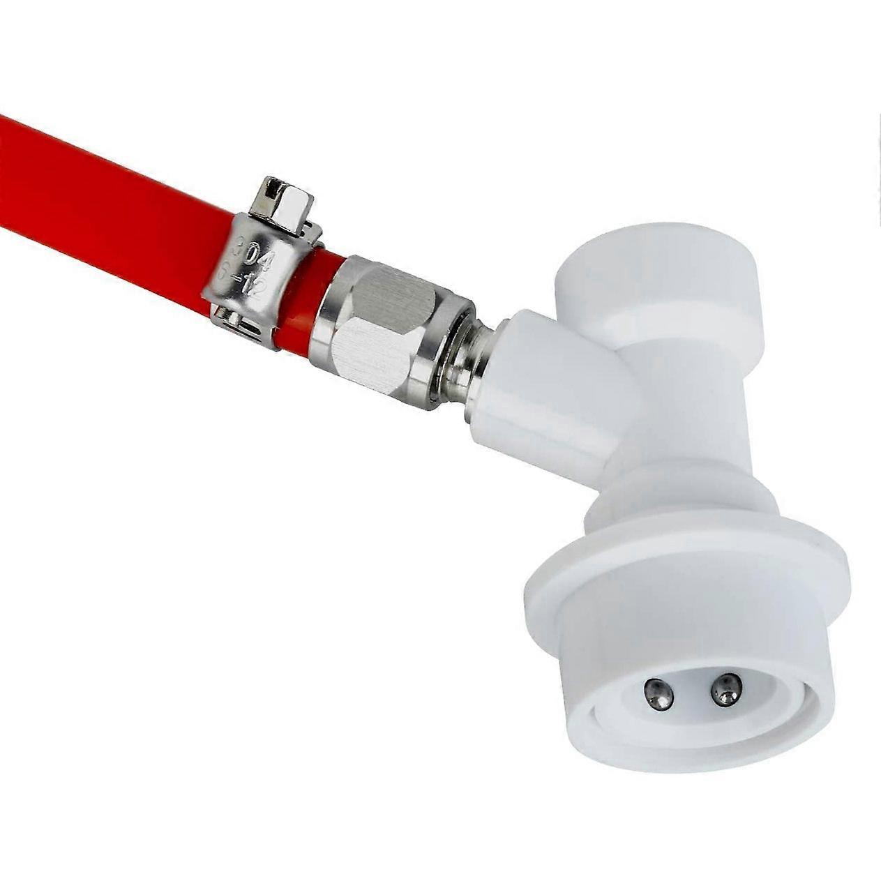 Ball Lock Gas Line Assembly 5Ft Red Long Tubing 5/16 Ball Lock Gas ...