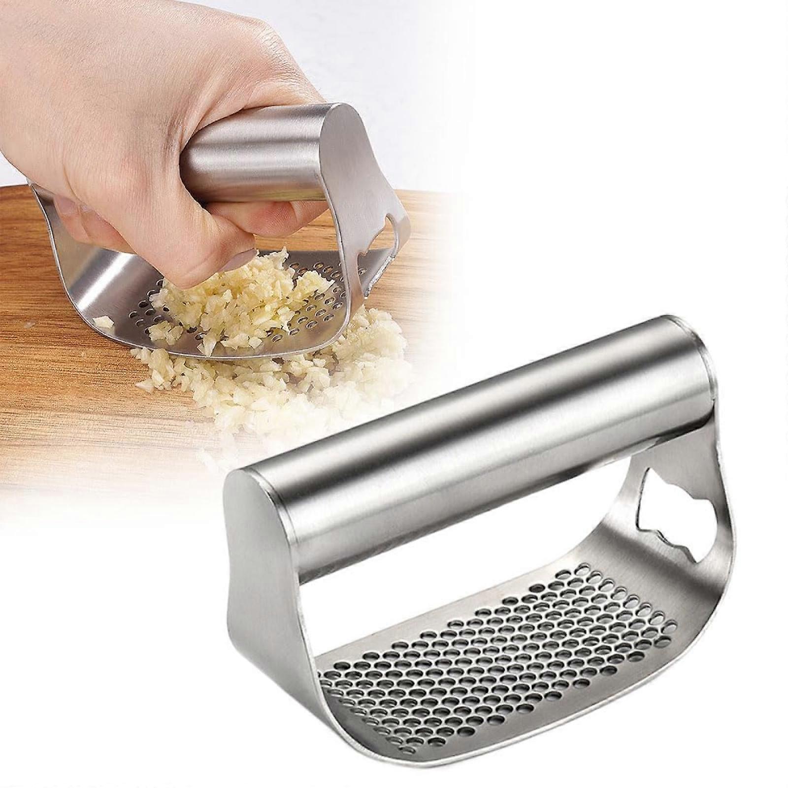 Stainless Steel Garlic Presser,New Garlic Press Rocker Garlic Mincer ...