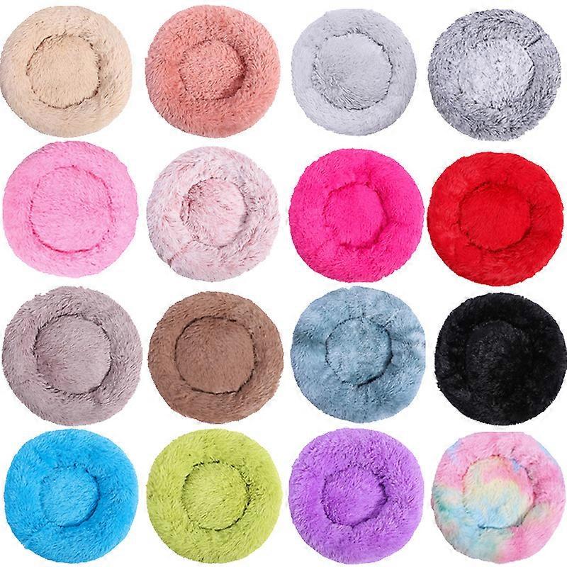 Dog and cat pet litter round plush kennel cat litter autumn and winter ...