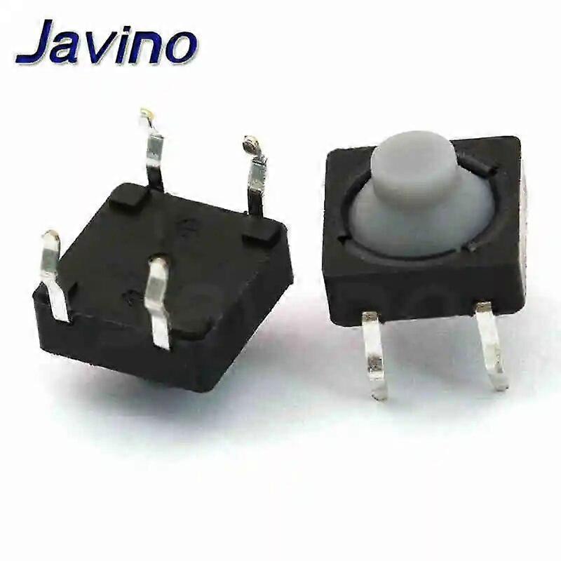 20pcs/lot 8x8x5MM 4PIN/2PIN Conductive Silicone Soundless Tactile Tact ...