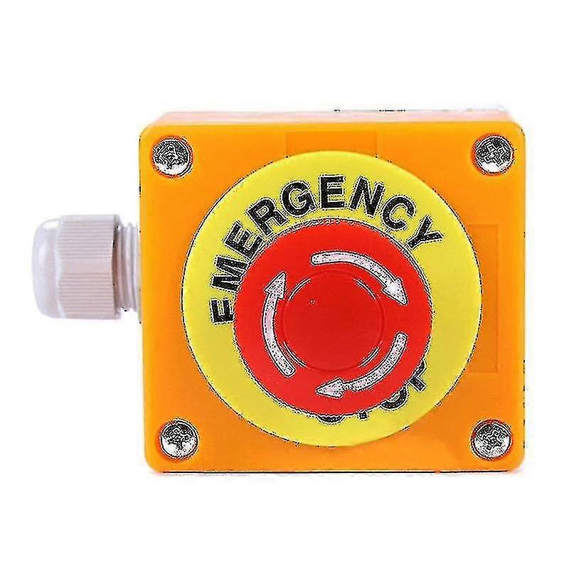 1 No 1 Nc 10a 660v Emergency Stop Push Button Red Mushroom Switch ...