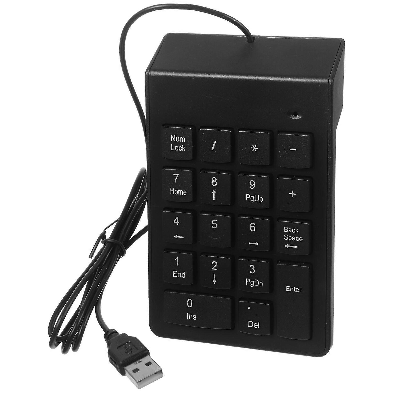 Number Pad 19-key Mechanical Numpad Wired Keyboard USB Number Pad ...