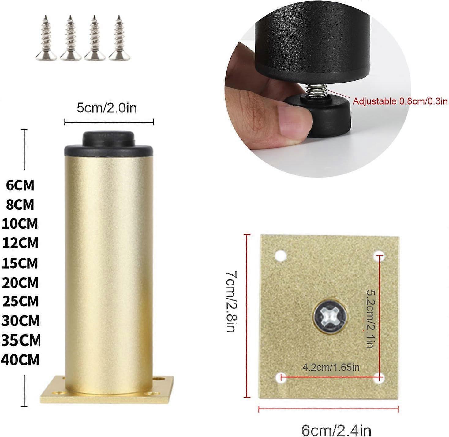 4 Per Group Metal Furniture Feet, Adjustable Feet, Sofa Feet, Table ...