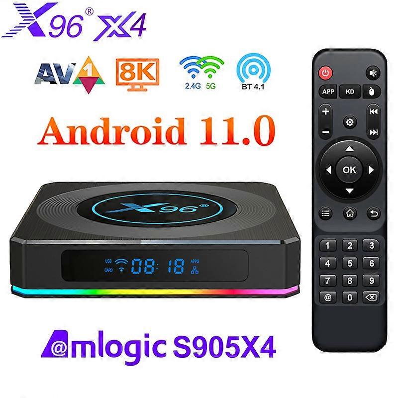 Android 11 TV BOX X96 X4 Amlogic S905X4 Smart 4K 8K 5G Dual Wifi BT HD 4G 64G 32G AV1 RGB Light ...