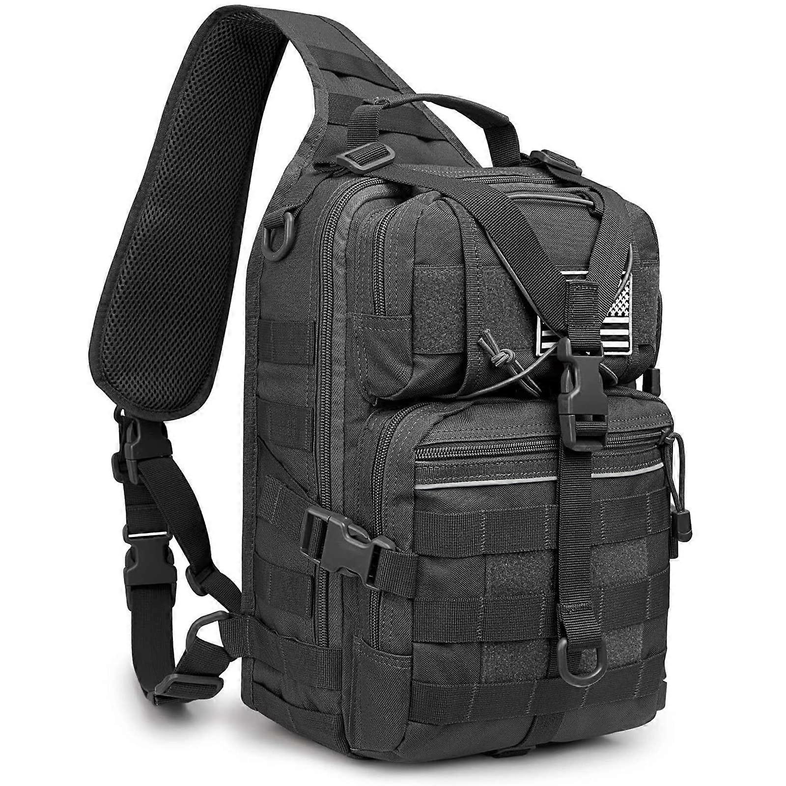 Tactical Backpack 20L Molle EDC Military Shoulder Assault Bag Chest Sling Pack Outdoor Military ...