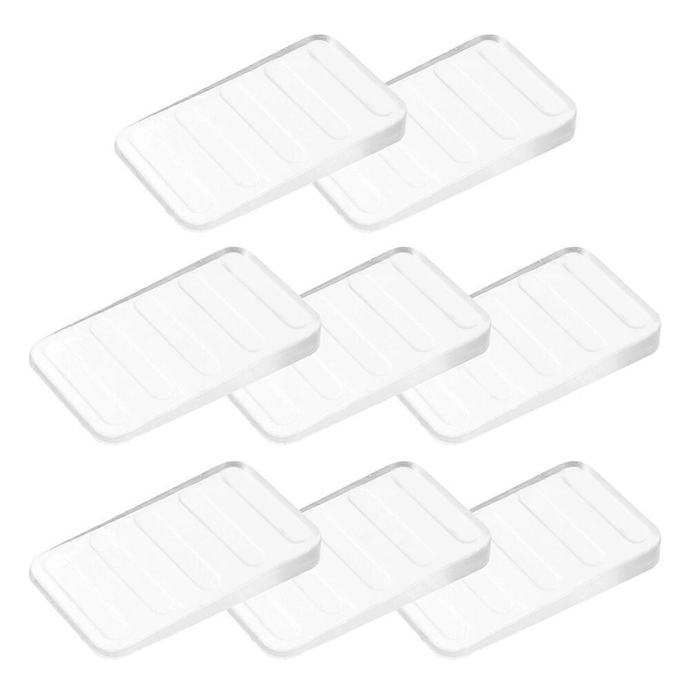 8 pcs Clear Leveling Shims Furniture Leveling Shims Wedge Plastic ...