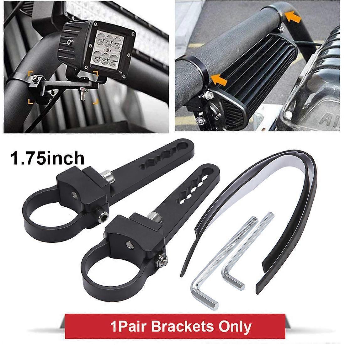 1PAIR CAR LED LIGHT BRACKET DRIVING HEADLAMP HOLDER UNIVERSAL BULLBAR ...
