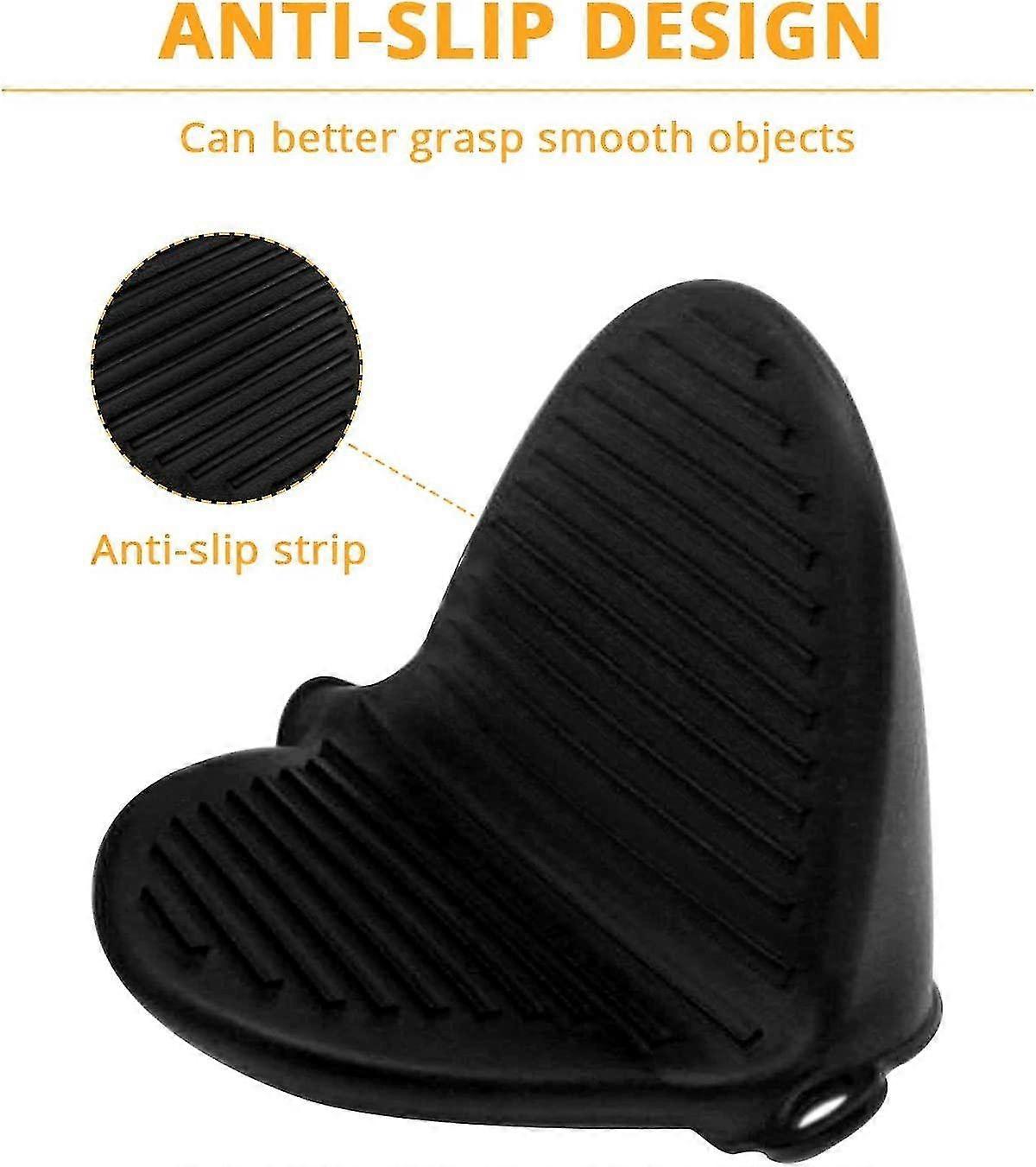 Silicone Cooking Pinch Grips Oven Mitts, Finger Protector Pot Holder ...