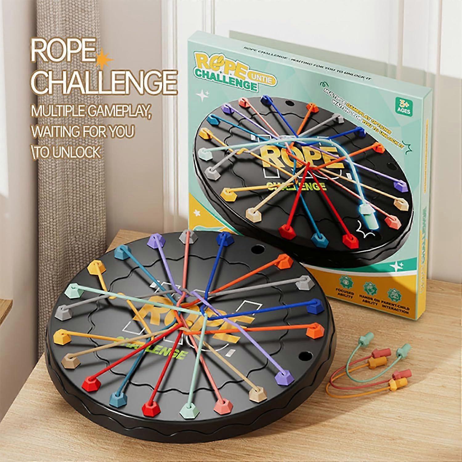 Rope Untangling Puzzle, Fun Family Game with Multiple Difficulty Levels ...