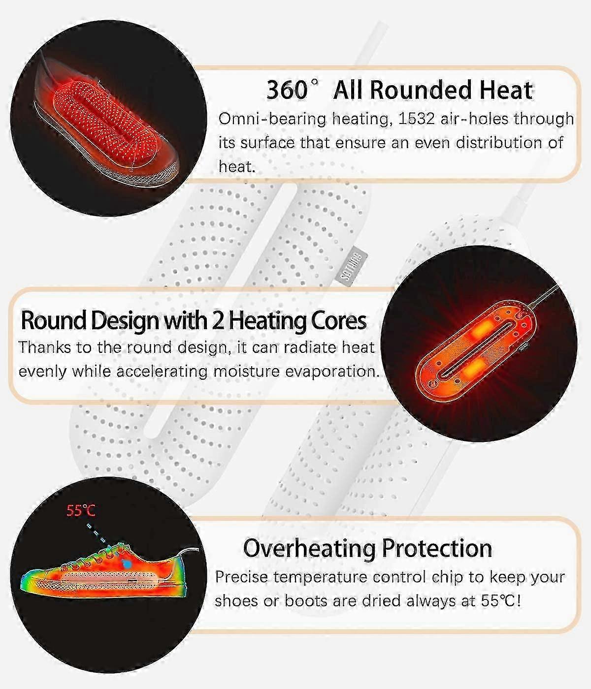 Electric Shoe Dryer, Ski Boot Dryer, Shoe And Boot Warmer To Dry Sweaty ...