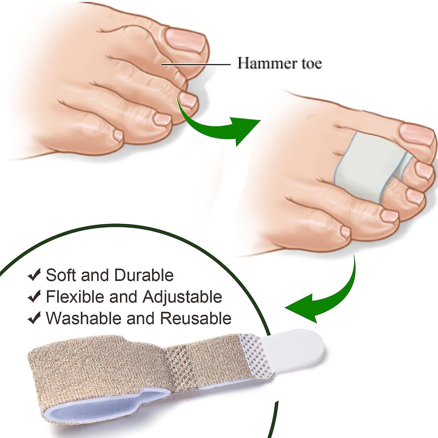 10 Toe Bandages, Broken Toe Splints, Padding To Correct Hammer Toes ...
