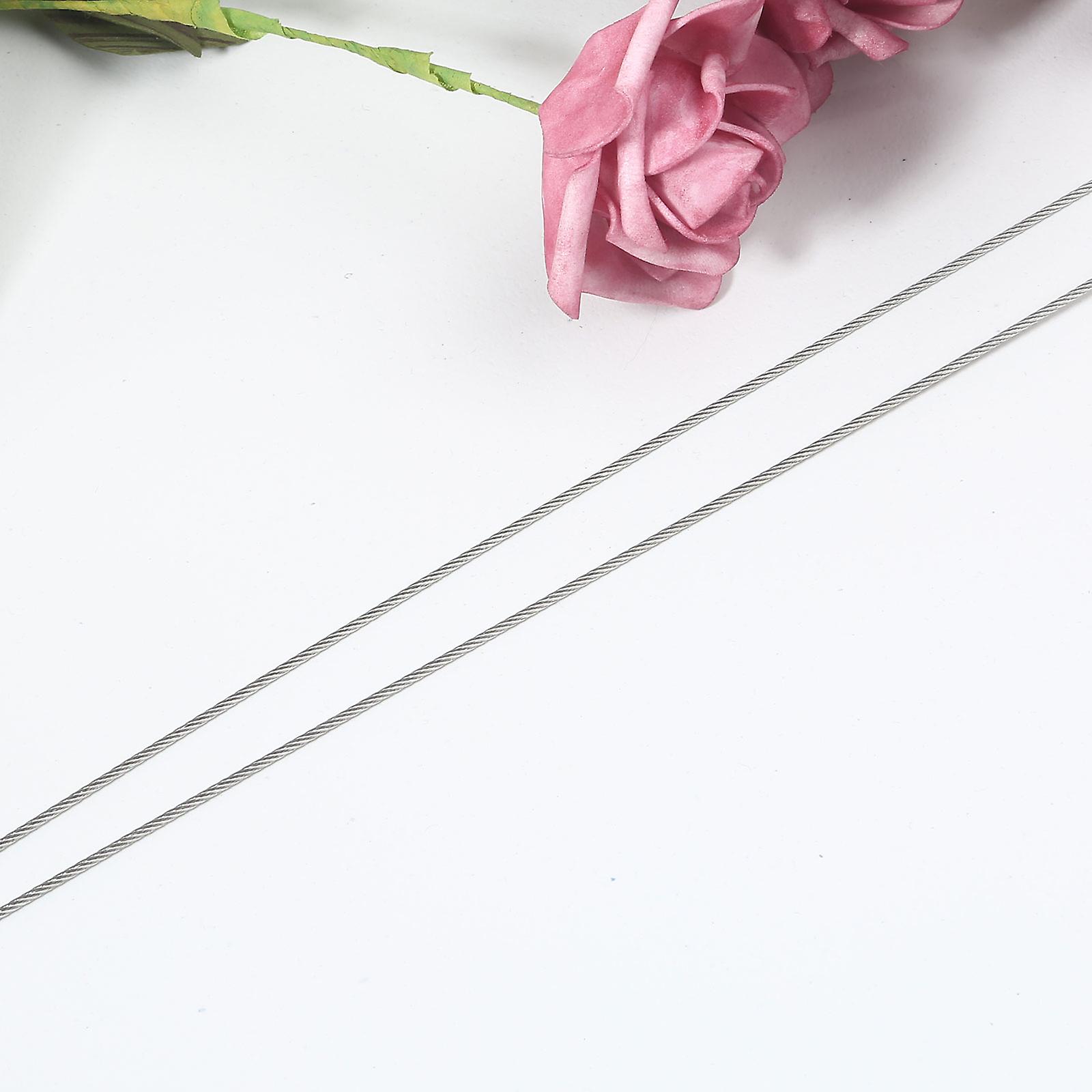 2Pcs Stainless Steel Wire Rope Automatic Wire Rope Clamp With Lock Hook ...