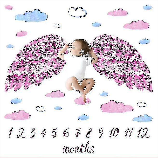 Baby Monthly Milestone Flannel Blanket Newborn Photo Mat Photography ...