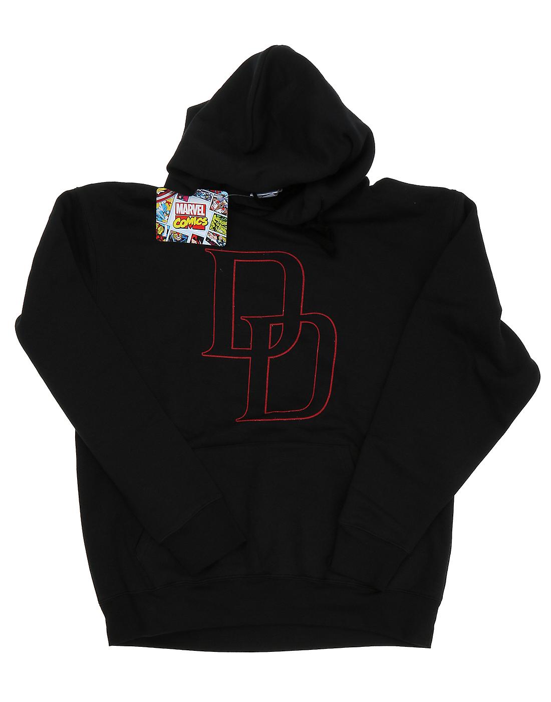 Marvel Men's Daredevil Logo Outline Hoodie | Fruugo UK