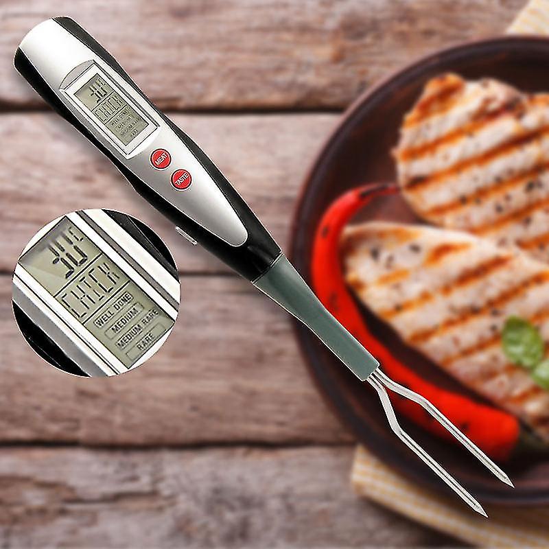 Digital Meat Thermometer Fork For Grilling And Barbecue Instant Read ...