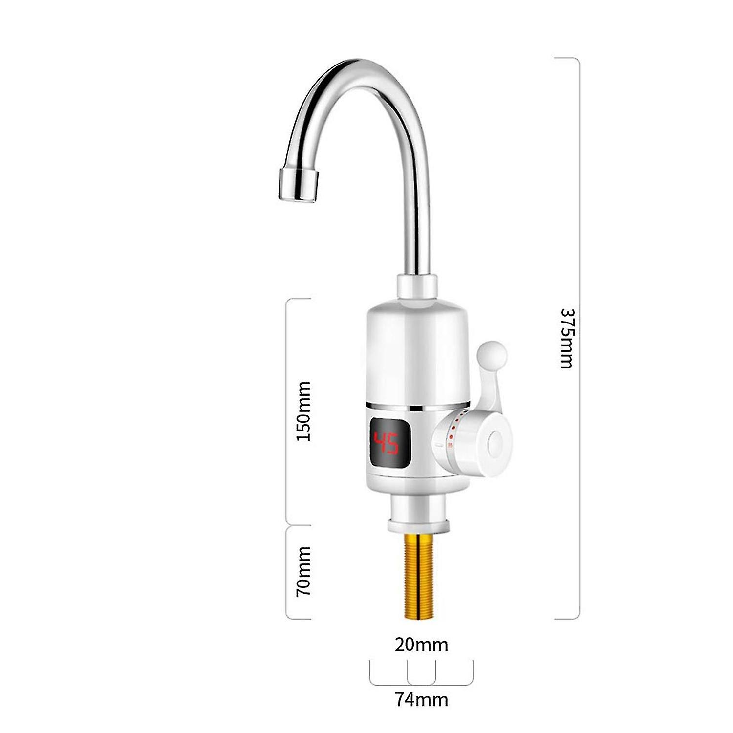 2x 3000w Instant Tankless Electric Hot Water Heater Faucet Kitchen Instant Heating Tap Tap Water ...