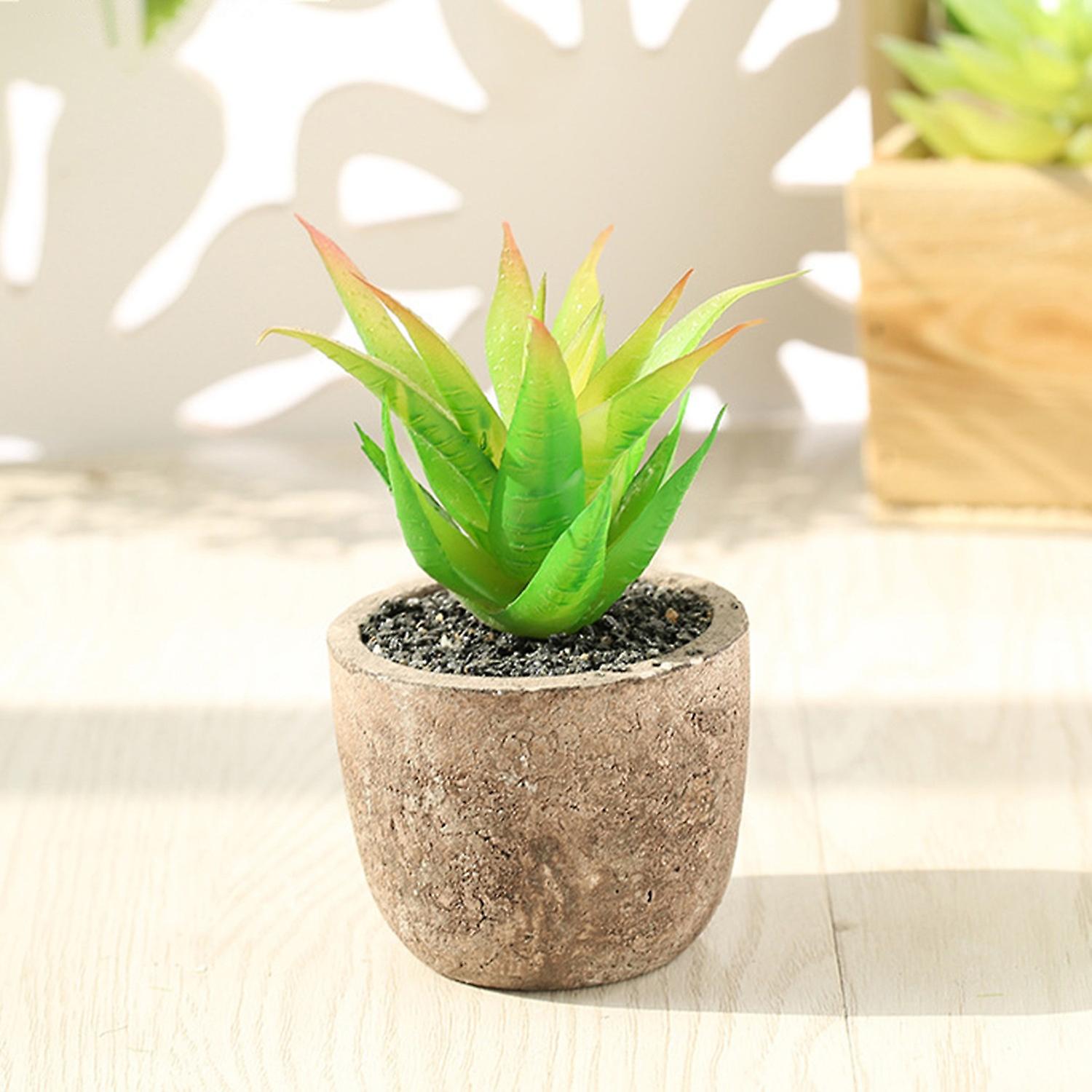 Artificial Plant Simulated Easy to Care PVC Mini Assorted Green Fake ...