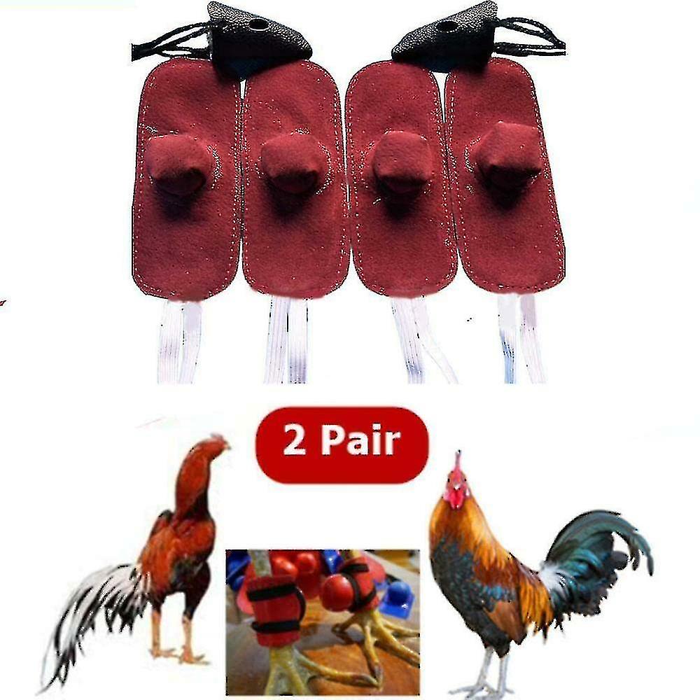 4 Pieces Rooster Mitt Para Gallos Hen Helmet Fight Protection Farm ...