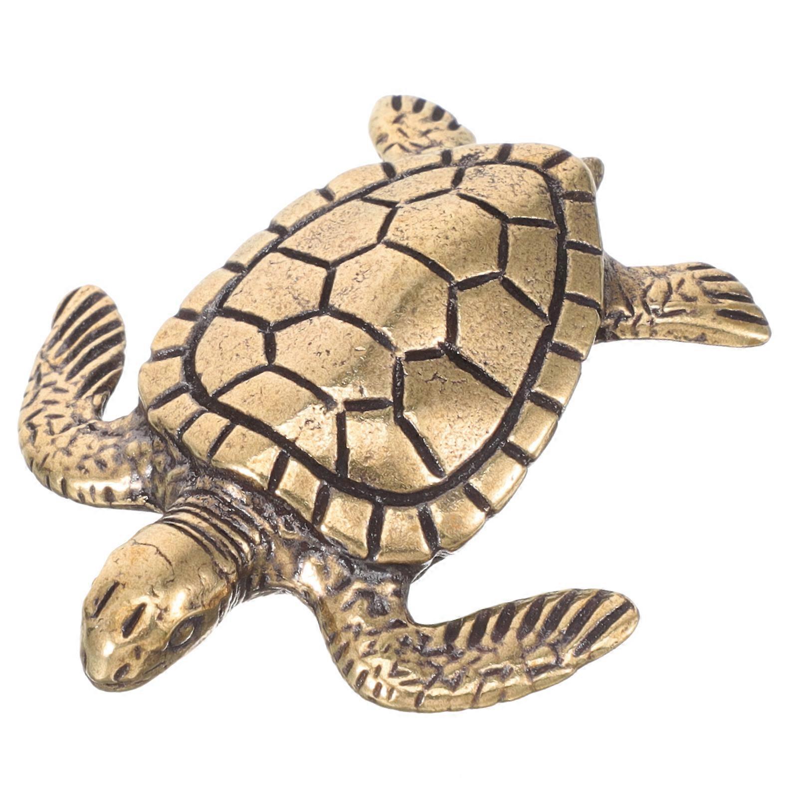 Vintage Copper Turtle Statue Copper Sculpture Turtle Desktop Craft ...