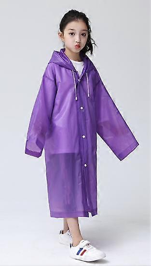 Regnrock Pojkar Och Flickor Med Skolväska Bit Tecknade studenter ...