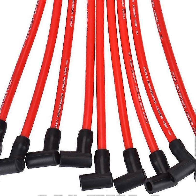 9pcs Spark Plug Wire Set 10.5mm Electronic Cables For Sbc Bbc Hei 350 ...