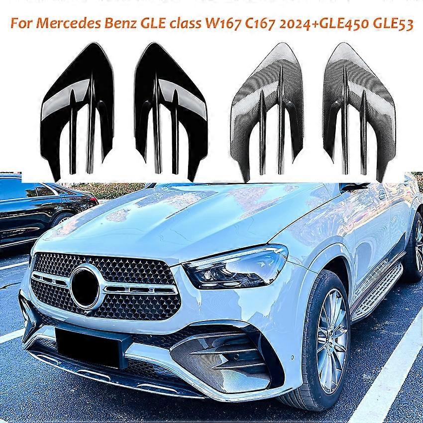 För Mercedes Benz GLE klass W167 C167 2024+GLE450 GLE53 AMG Främre stötfångare Dimljus Grill ...