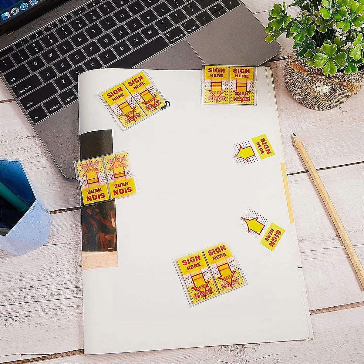 300PCS Sign Here Tabs Sign Here Sign Here Stickers Sign Here Flags with ...