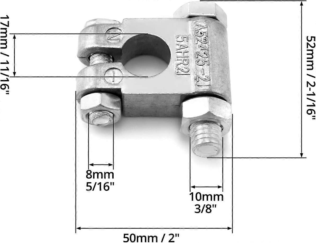 Military Spec Battery Terminals, 2 Pairs Negative and Positive Top Post ...