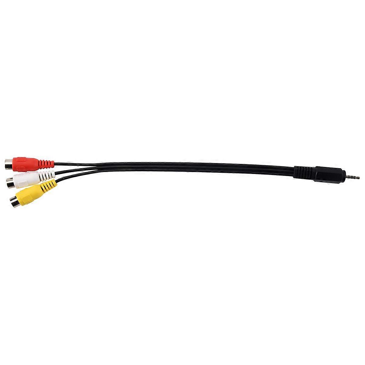2.5mm Mini AV Male to 3RCA Female M/F Audio Video Cable Stereo Jack ...