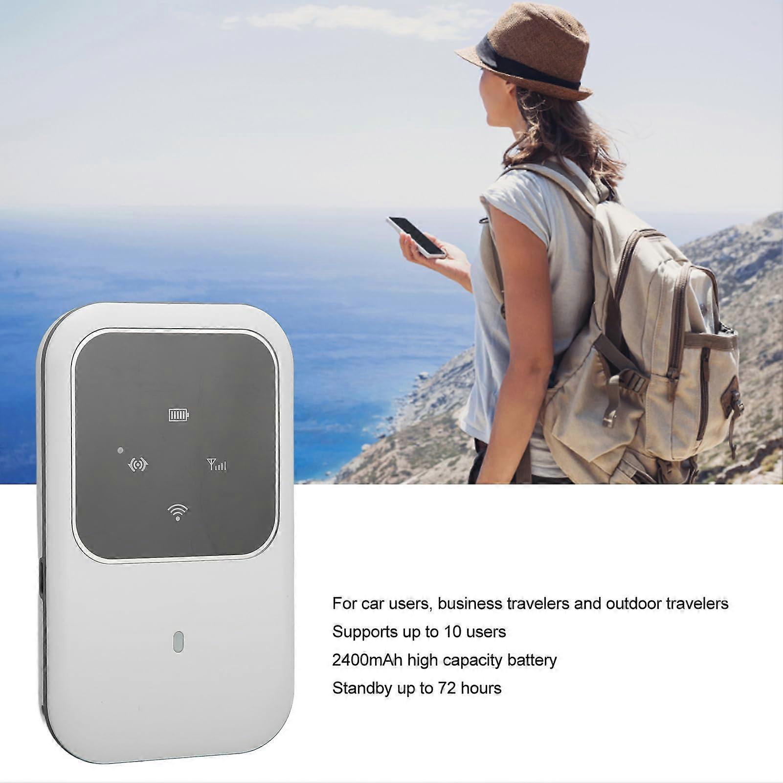 Portable 4G WiFi, Mini Mobile WiFi Hotspot with SIM Card Slot, Portable ...