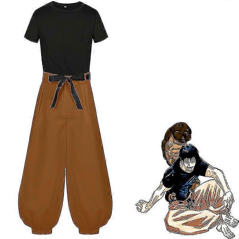 Anime Fushiguro Toji Jujutsu Kaisen Costume Short Sleeve Men Top Pants ...