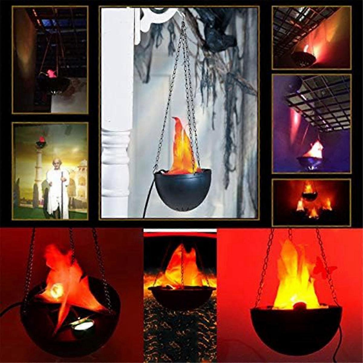 3D Fake-Fire Light, Hanging LED Flame Light, Artificial LED Silk Flame ...