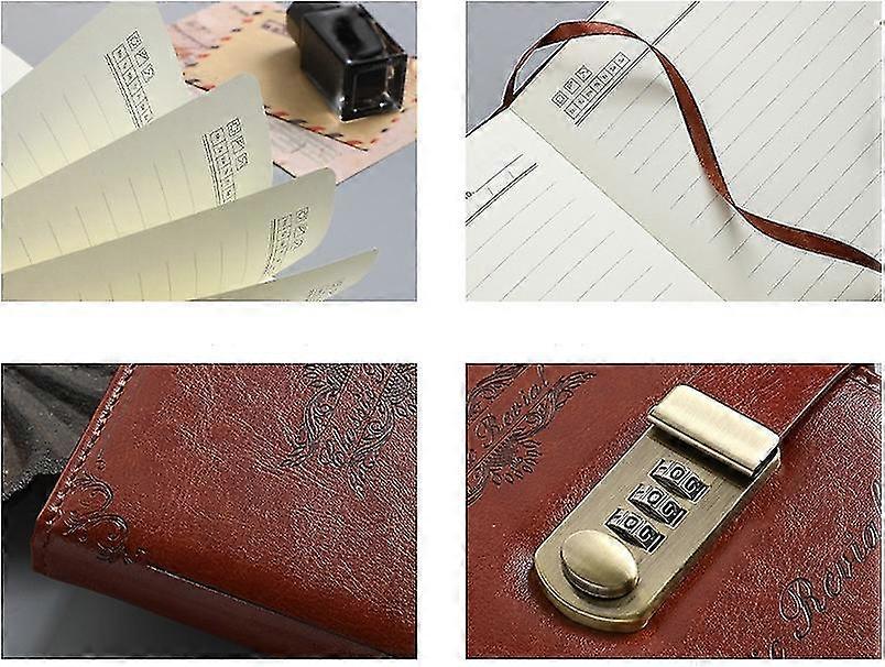 Notebooks With Lock For Adults, A5 Diary Notebook For Men Women | Fruugo UK