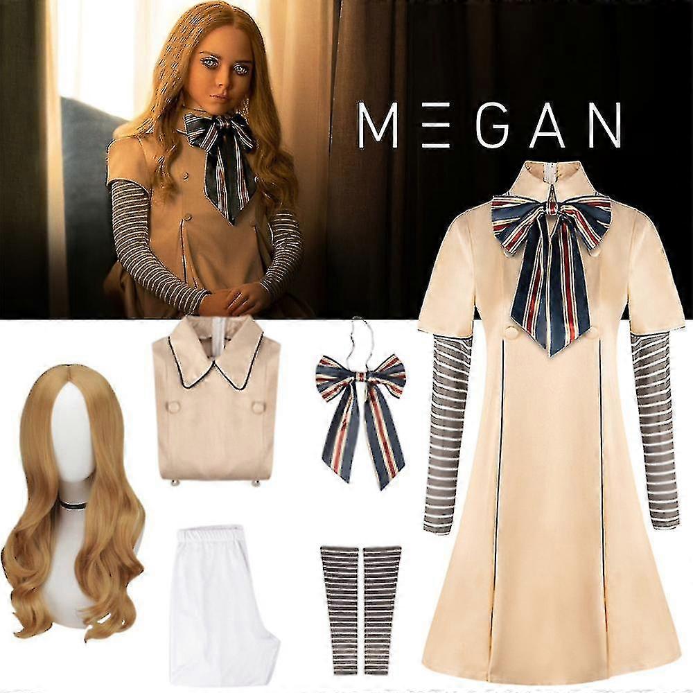 M3gan Cosplay Costume Full Set - Thriller Movie Ai Doll Robots Dress ...