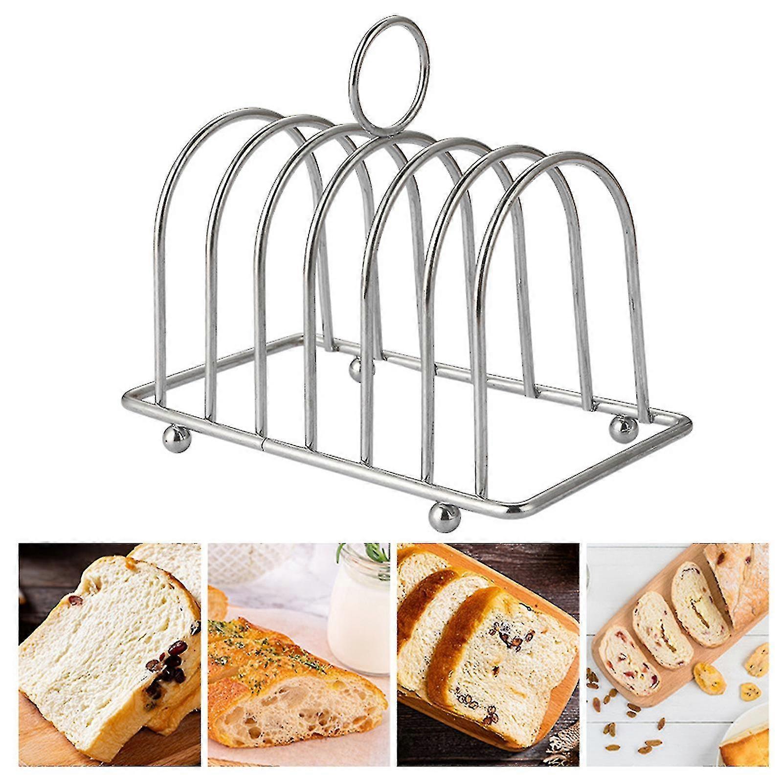 Bread Rack Non-deformable Loop Carry Handle Non-stick Ball Feet Rust ...