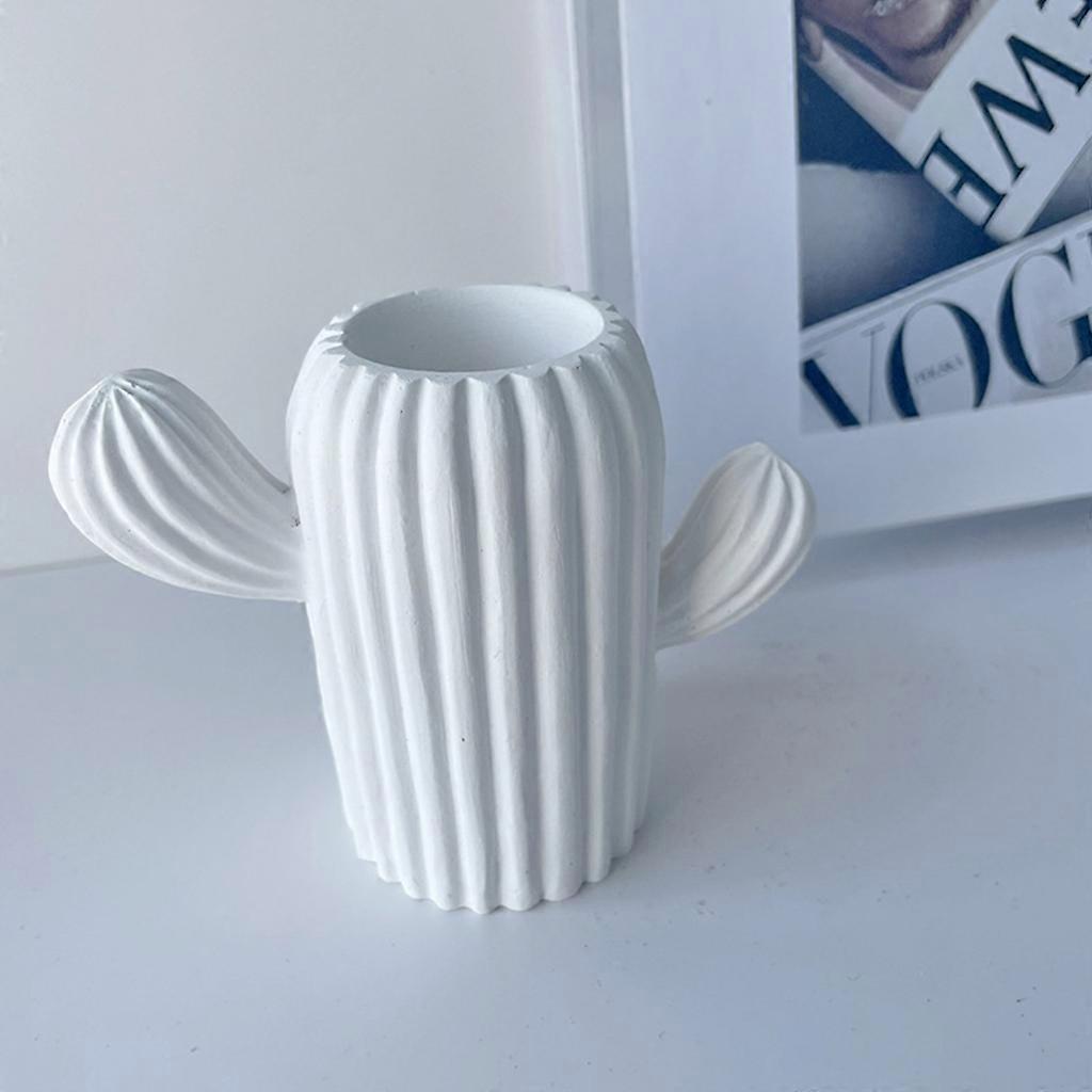Decorative Flower Pots Silicone Mold Cactus Shape Succulents Pots Resin ...