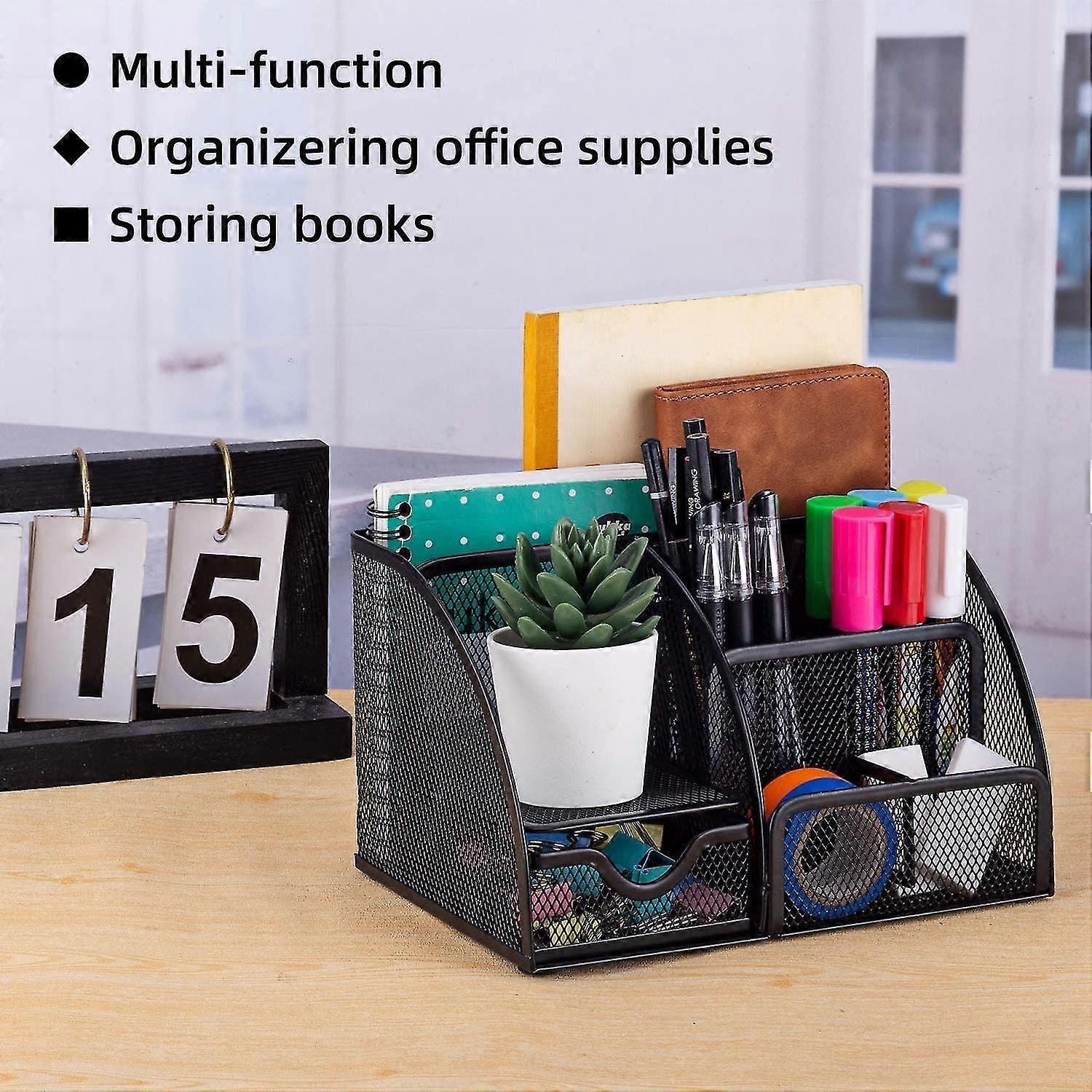 Multifunctional Desktop Storage,simple Mesh Desk Organizer,sliding ...