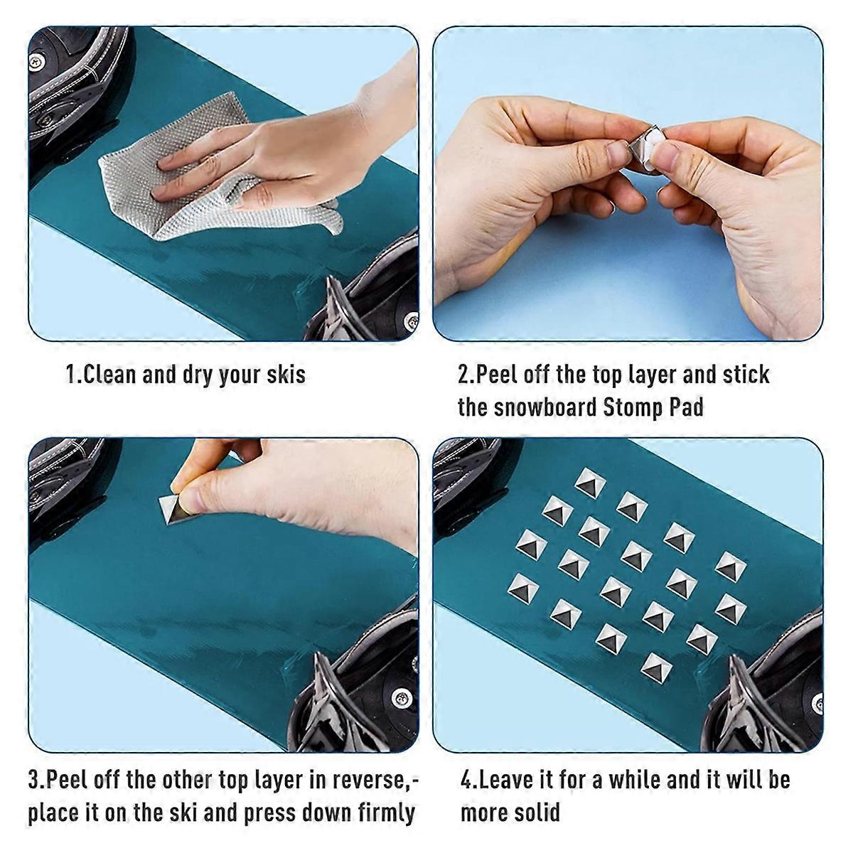 18Pcs Snowboard Stomp Pad Snowboard Grip Stomp Pad Anti Slip Snowboard ...